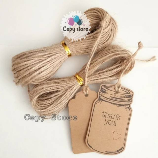 Jual Hemp Rope / Tali Goni Vintage Tali Rami Per 5 meter | Shopee Indonesia