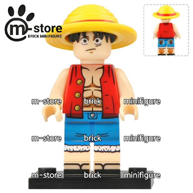 Jual brick one piece monkey d luffy dual face mini toy figure | Shopee ...