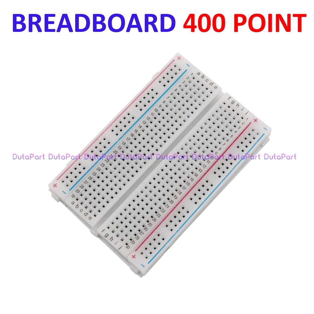 Jual Breadboard Mini Solderless 400 Point Lubang Untuk Prototype Arduino | Shopee Indonesia