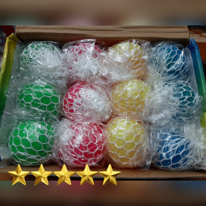 Jual Mesh Squishy Ball/ Squishy Anggur Anti Stress Berubah Warna ...