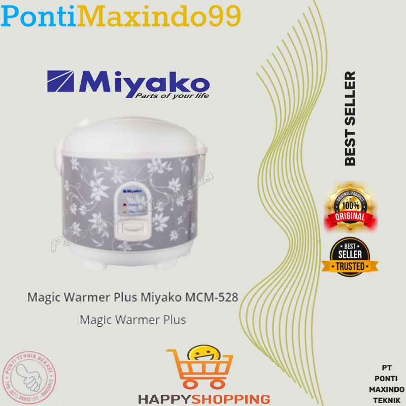 Jual RICE COOKER - MAGICOM MIYAKO MCM-528 - BGS 1,8 Liter | Shopee ...
