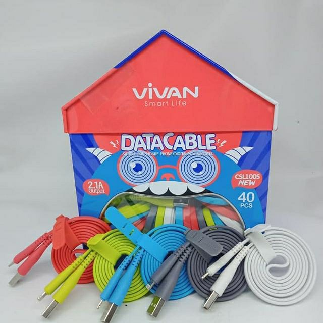 Jual Kabel Data Vivan CSL 100 for Lightning Iphone 6/6+/7/8 Fast ...