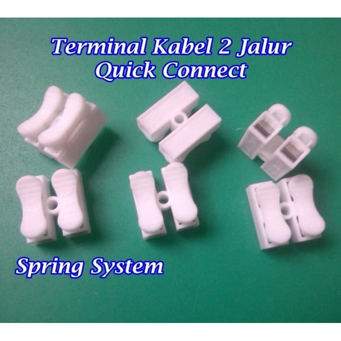 Jual Quick Connect 2 Wire Connector Spring Terminal Sambungan Kabel ...