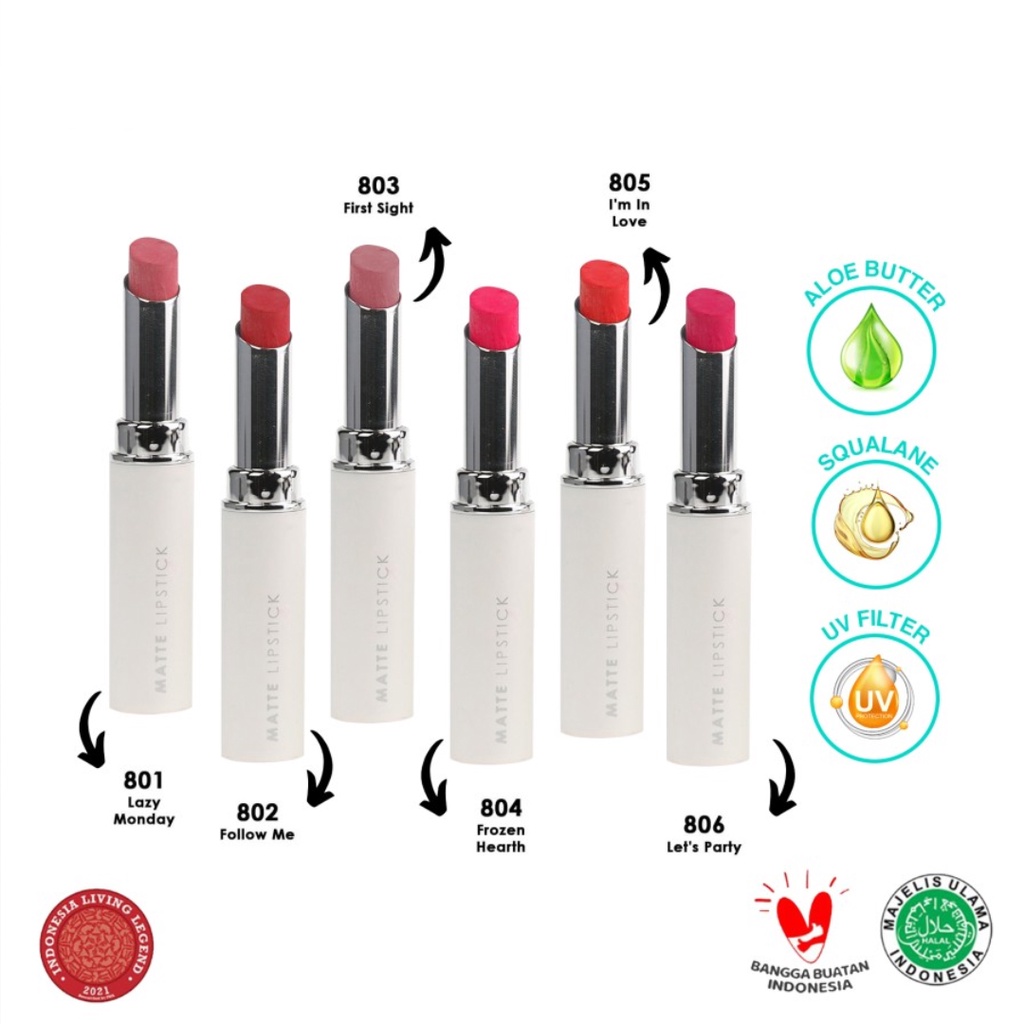 Jual Red-A Matte Lipstick (UV FILTER) | Shopee Indonesia