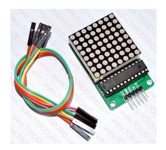 Jual DOT MATRIX 8x8 DISPLAY MODULE, MAX7219 UTK ARDUINO, RASPBERRY, DLL ...