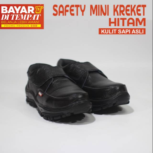 Jual Sepatu Safety Pria Kreket terbuat dari Kulit sapi Asli Kerja ...