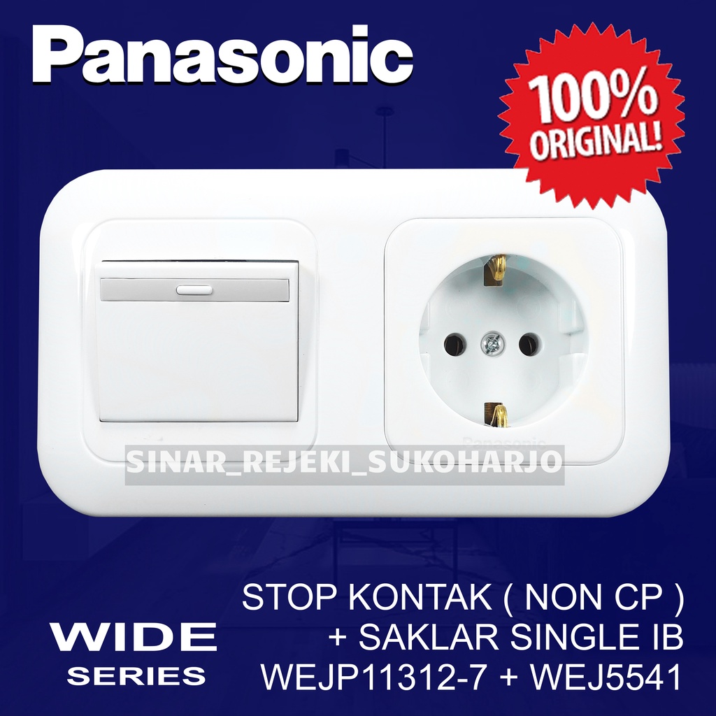 Jual Panasonic IB Stop kontak non CP dan saklar Engkel Mata Besar Inbow ...