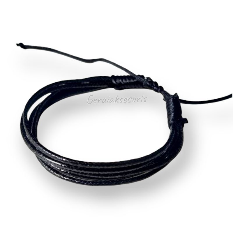 Jual Gelang Tali simple Serut multilayer (tali korea) | Shopee Indonesia