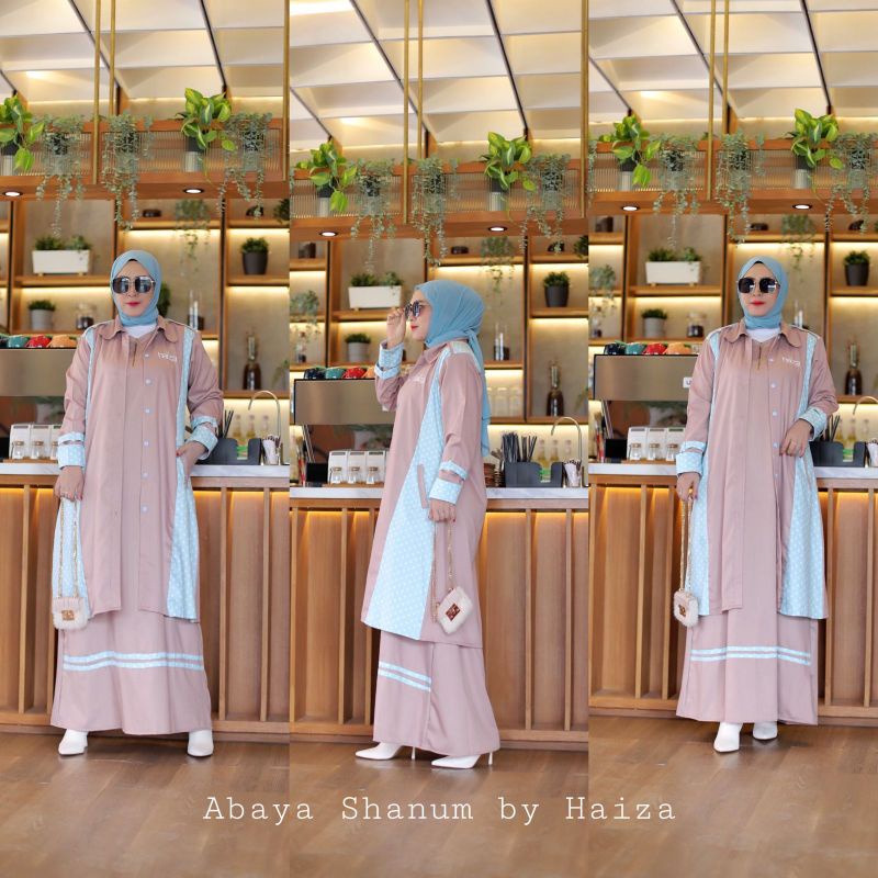 Jual NEW!! REALPICT! SET ABAYA SHANUM BY HAIZA/ONE SET ABAYA SHANUM ...
