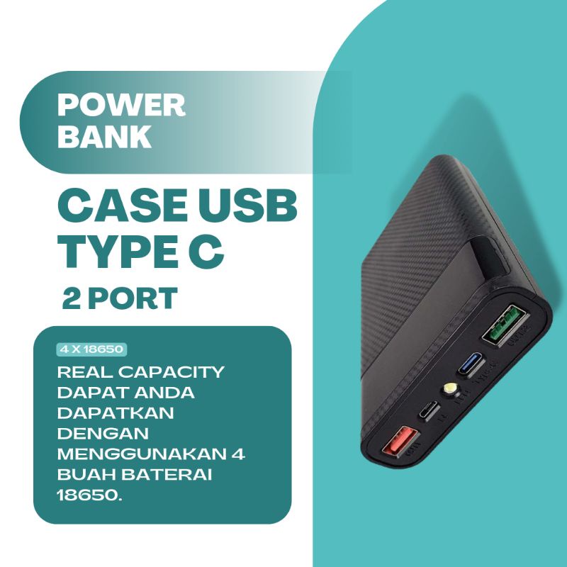 Jual Power Bank Case USB Type C versi minimalis | Shopee Indonesia