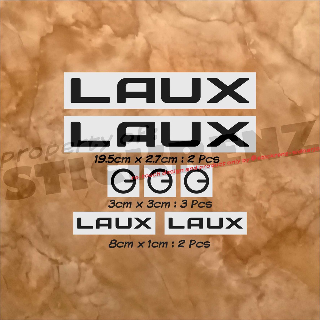 Jual Cutting Sticker Stiker Frame Sepeda Lipat Laux 02 Custom | Shopee ...