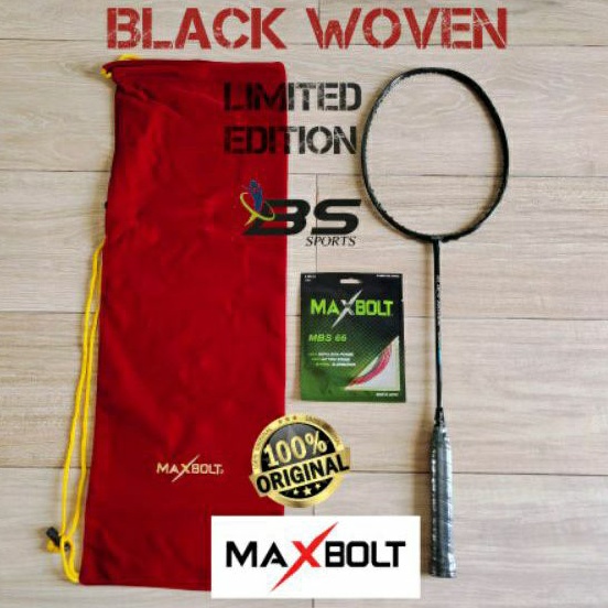 Jual RAKET BADMINTON MAXBOLT BLACK WOVEN LIMITED EDITION ORIGINAL ...