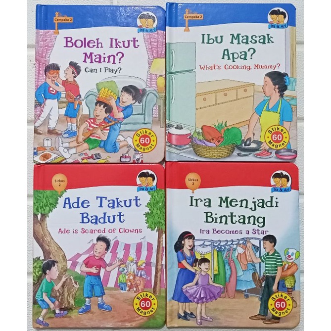 Jual Set Ira & Ari (isi 4 buku) Serial Tanpa kata (Ori, non segel sisa ...