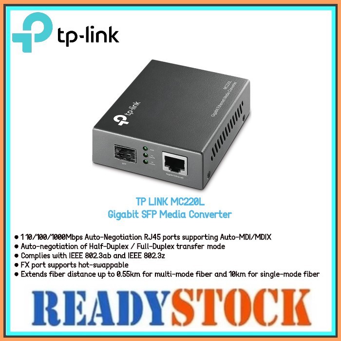 Jual TP-LINK TL-MC220L Gigabit SFP Media Converter | Shopee Indonesia