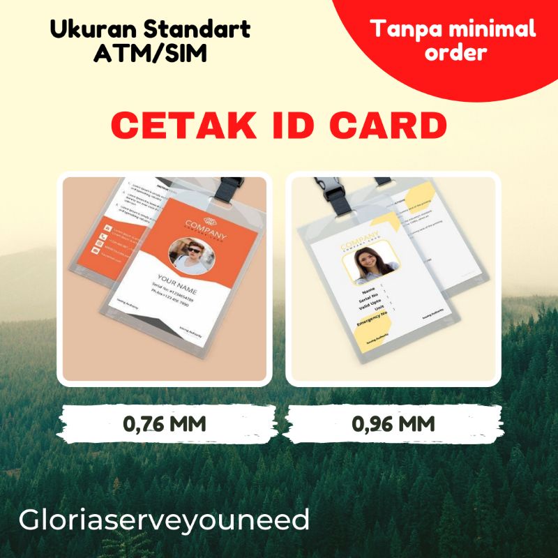 Jual cetak id card pvc | Shopee Indonesia