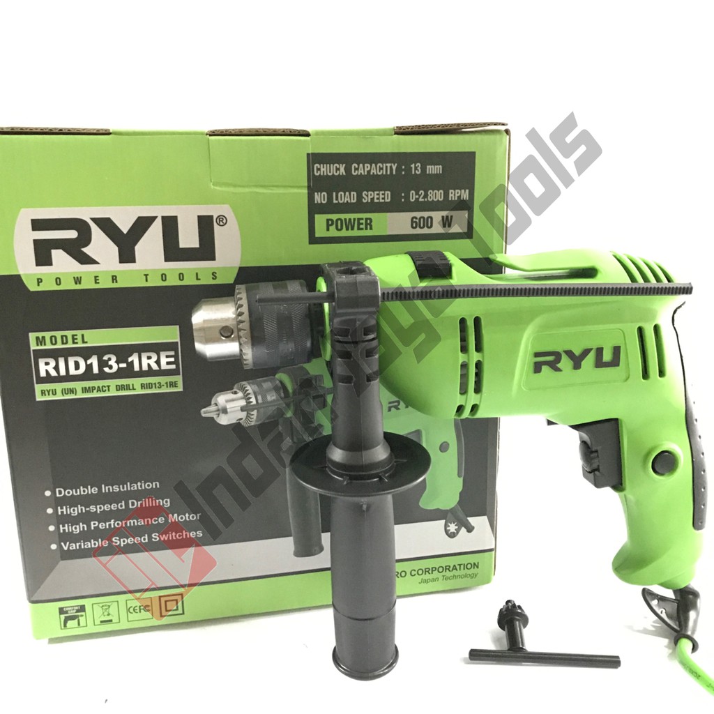 Jual Mesin Bor Beton 13 mm RYU RID 13-1 RE - Impact Drill Variable ...