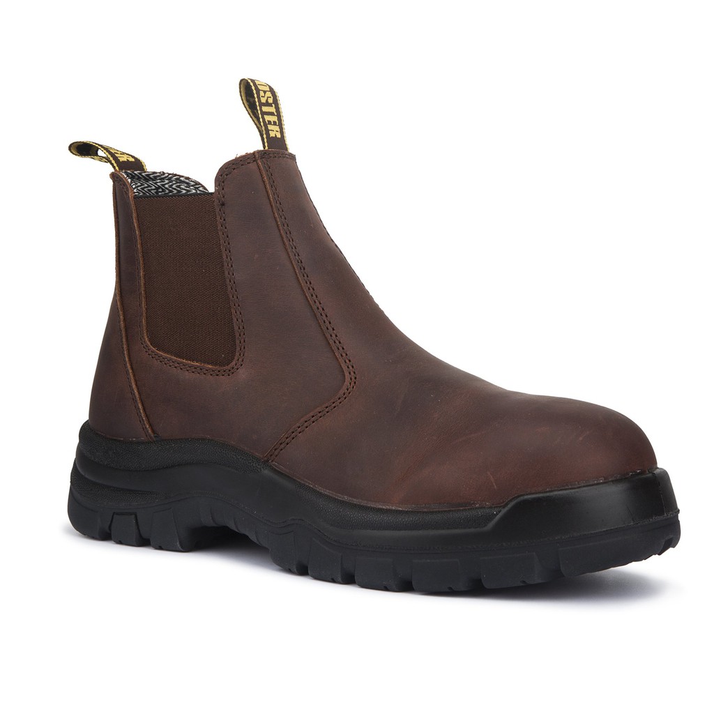 Jual [PO] Rockrooster Brown 6 inch Pull-on Leather Work Boots AK224 ...