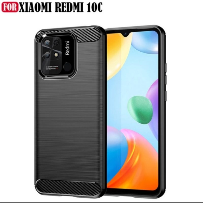 Jual Case Redmi 10c 10A 12c Black Hitam Carbon Ipaky Slim | Shopee ...