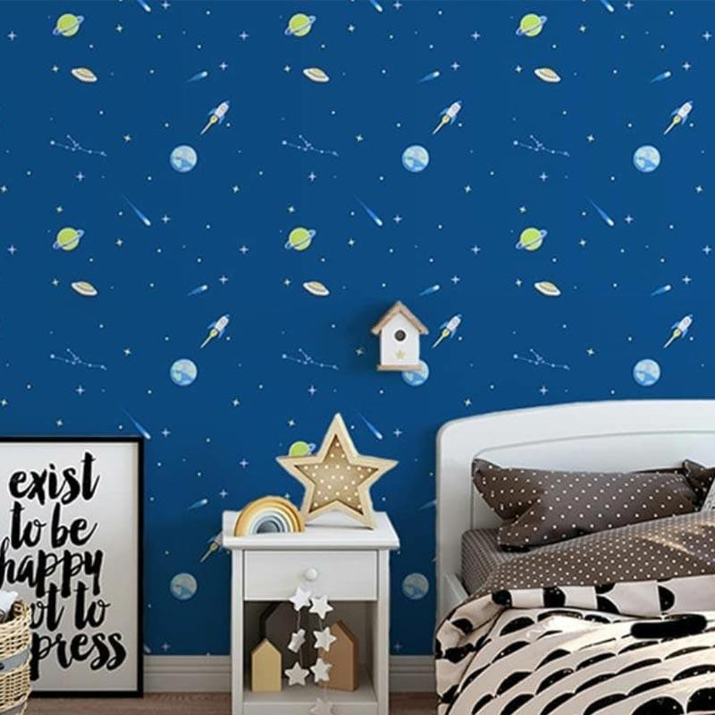 Jual Wallpaper Kamar Anak Roket Angkasa - Walpaper Dinding - Stiker ...