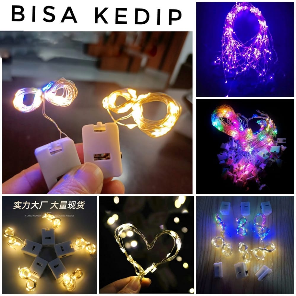 Jual Lampu Hias Kawat Tumblr LED KAWAT FAIRY LIGH 1/2 Meter Free ...