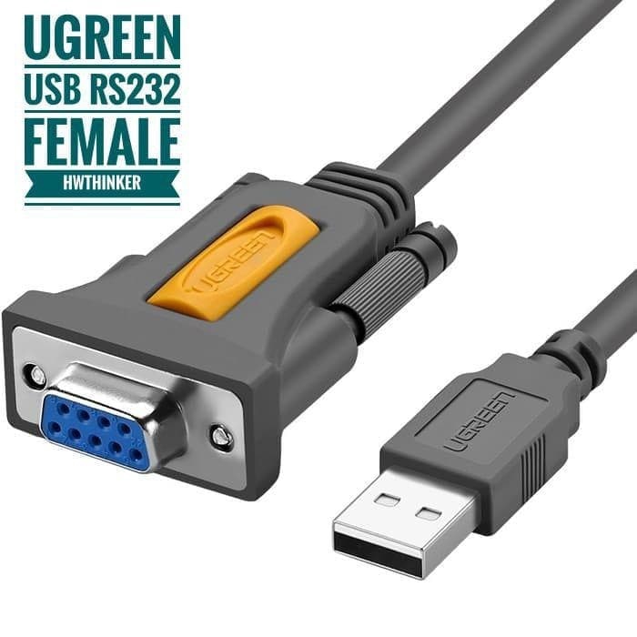 Jual UGreen Cable Adapter USB to Serial RS232 UART DB9 Female | Shopee ...