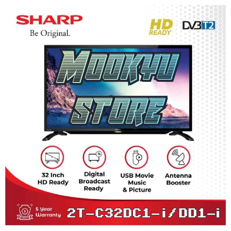 Jual SHARP LED TV 32 Inch 2T-C32DC1i | 2TC32DC1i | 2T C32DC1i | LC-32SA4200I-WH Digital TV NEW ...