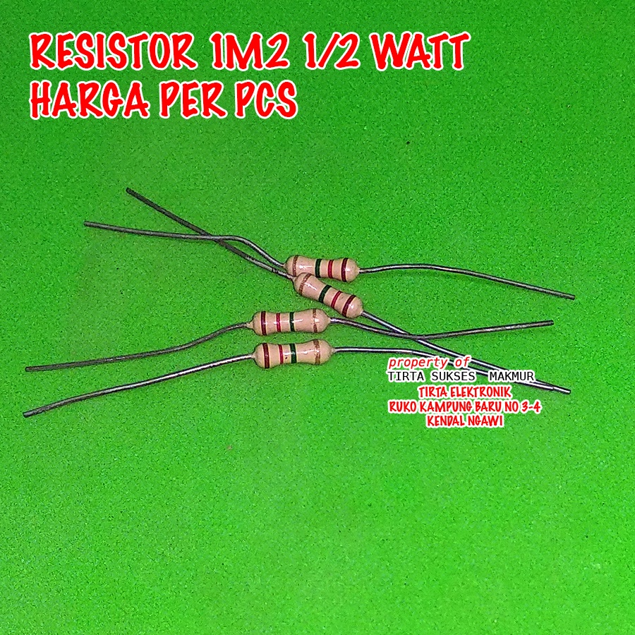 Jual r resistor 1/2 watt ukuran pilih dalam variasi | Shopee Indonesia