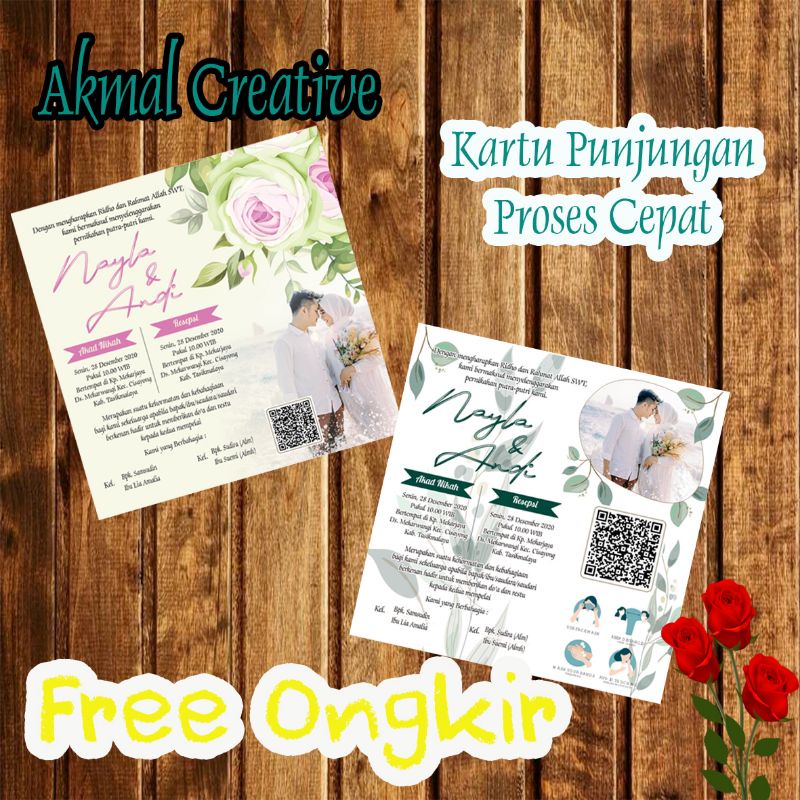Jual Undangan Mini Undangan Punjungan Besek Pernikahan | Shopee Indonesia