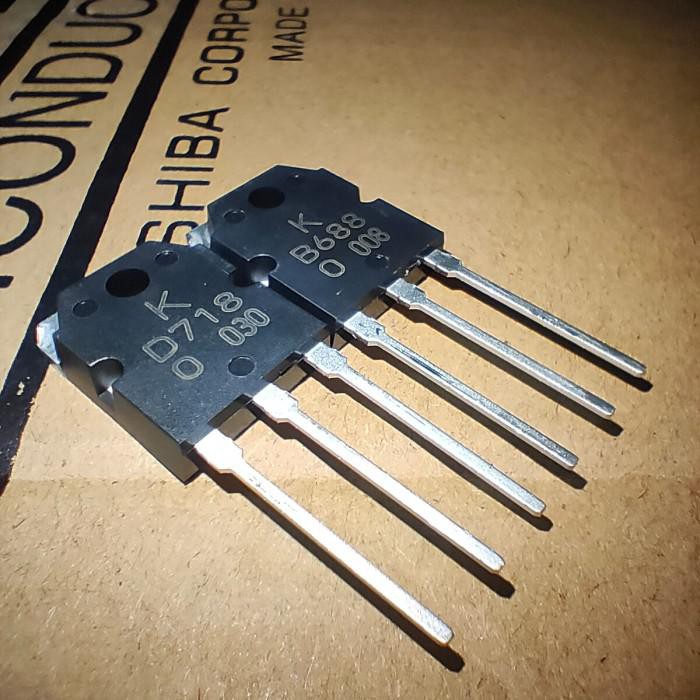 Jual Amplifier / Transistor Sett B688 D718 2S Power Amplifier Asli ...