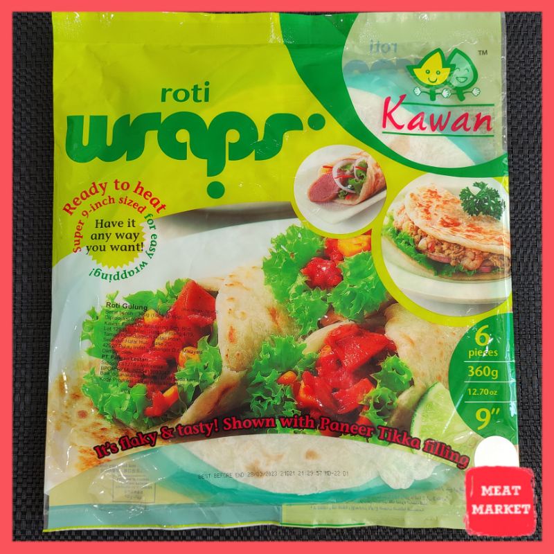 Jual Kawan Kulit Kebab Premium / Tortila Wrap isi 6pc | Shopee Indonesia