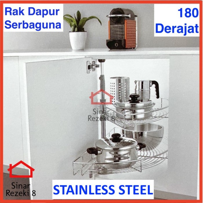 Jual Rak Dapur Vitco XC 28100 Sudut 180 Derajat Putar Serbaguna Panci ...
