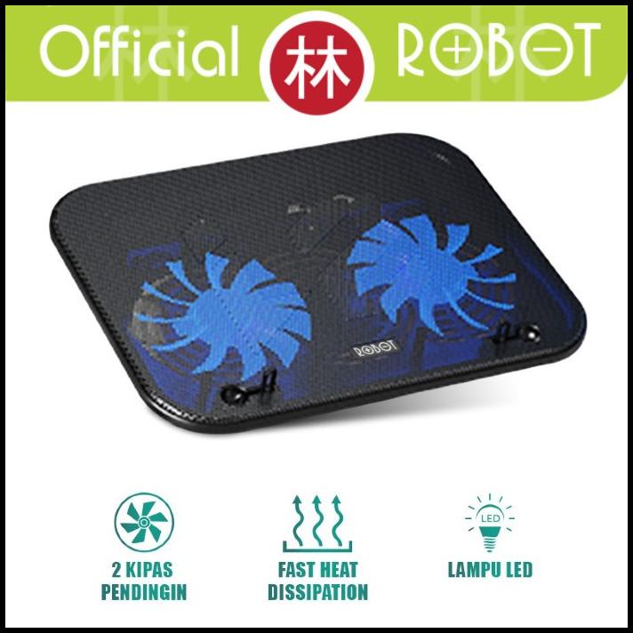 Jual Robot Rt-Lcs01 Portable Laptop Cooling Pad Stand 2 Fan & 1 Usb ...