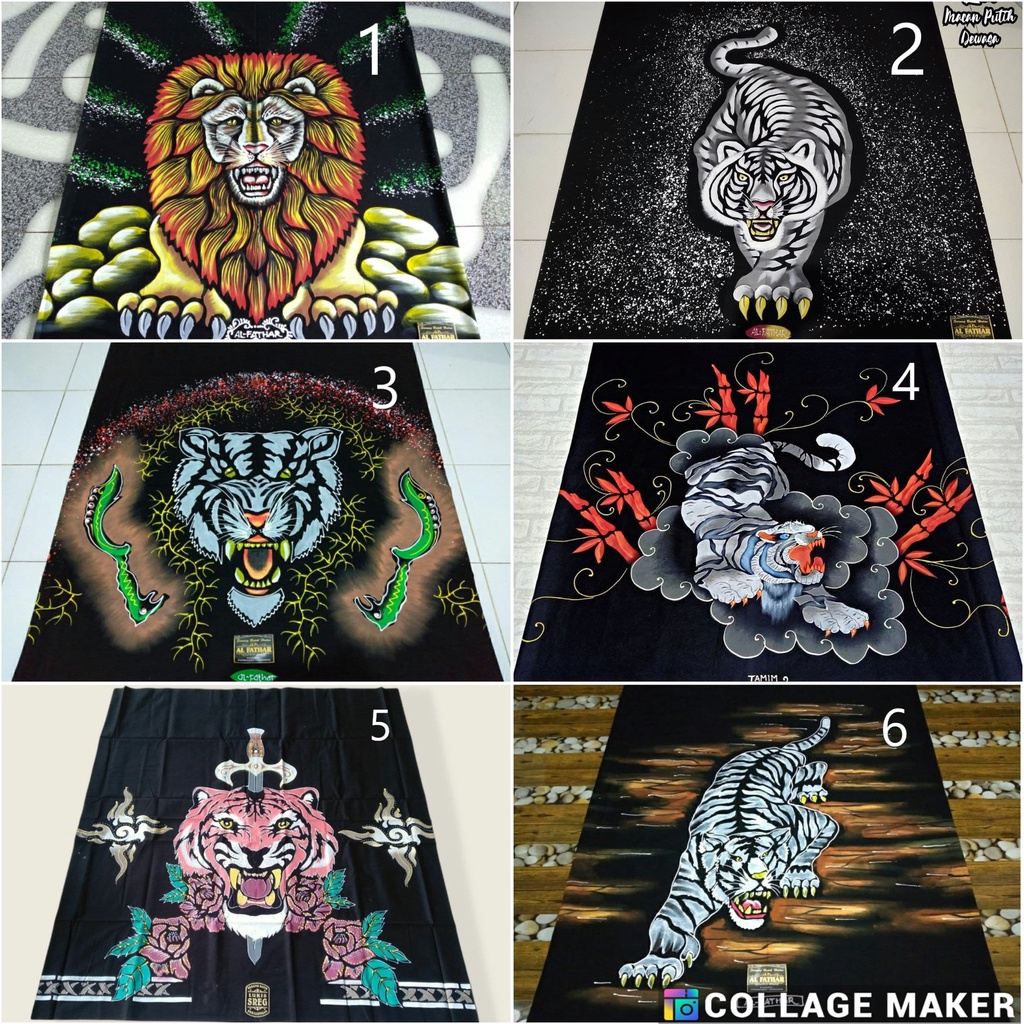 Jual Sarung Macan Singa Lukis Ornamen Dewasa Batik Putra MJ | Shopee ...