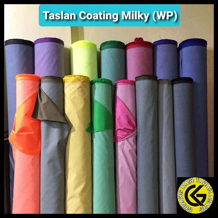 Jual KAIN TASLAN COATING MILKY (WATERPROOF) | Shopee Indonesia