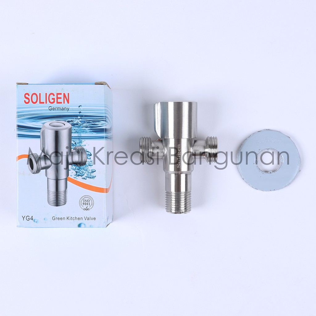 Jual Stop Kran Kloset 2 Cabang Double Stainless Jet Shower Soligen ...