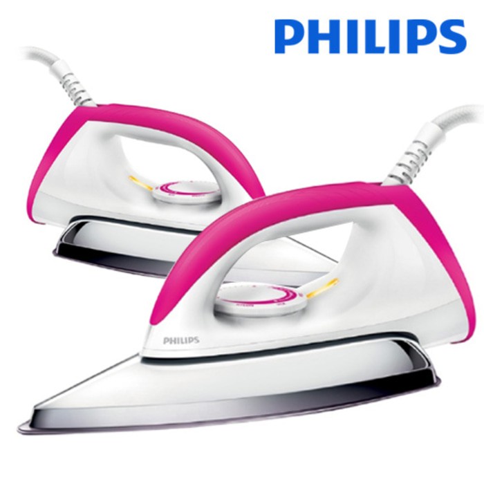 Jual SETRIKA PHIIIPS PINK HITAM HIJAU DRY IRON 1173 / Setrika philps HD ...