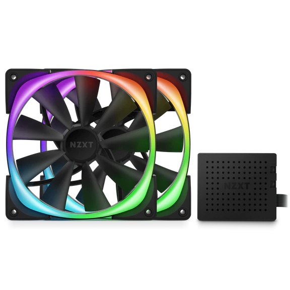 Jual NZXT Aer RGB 2 14CM Twin Pack Edition + RGB Fan Controller ...