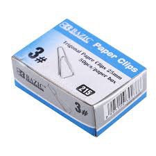 Jual PAPER CLIP NO 3 BAZIC 215 KLIP KERTAS KECIL SEGITIGA TRIGONAL CLIP ...