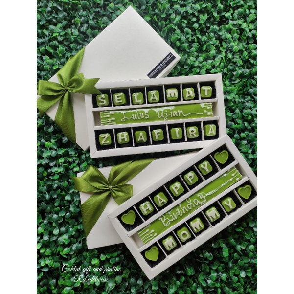Jual COKLAT GIFT AND PRALINE/COKLAT BOX/COKLAT HURUF/COKLAT WORDING ...