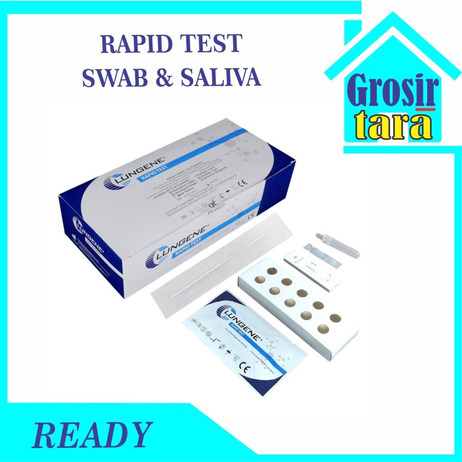 Jual Lungene HOLOGRAM Nasal Swab Antigen Mandiri Clungene Biru | Shopee ...