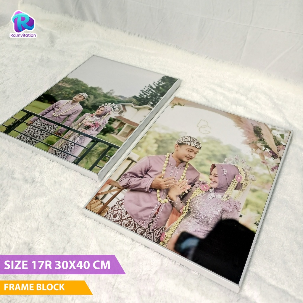 Jual CETAK FOTO BINGKAI 12R 30X45 CM (LEBIH BESAR) LAMINASI FRAME FOTO ...