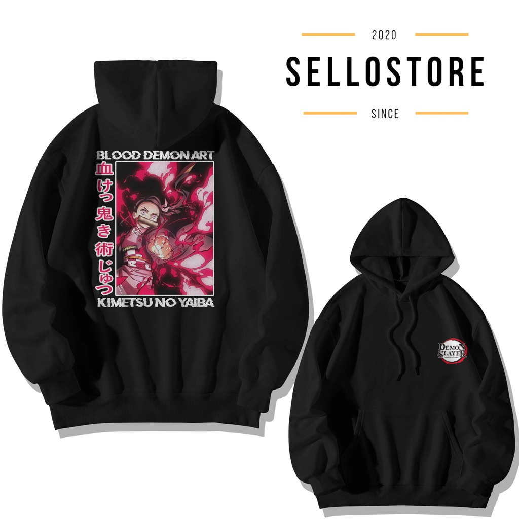 Jual HOODIE ANIME KIMETSU NO YAIBA NEZUKO BLOOD DEMON ART WIBU JAPAN ...