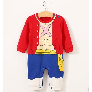 Jual BIBUB - PA7 - CARTOON JUMPSUIT BAJU BAYI COWO JUMPER / LUFFY ZORO ...