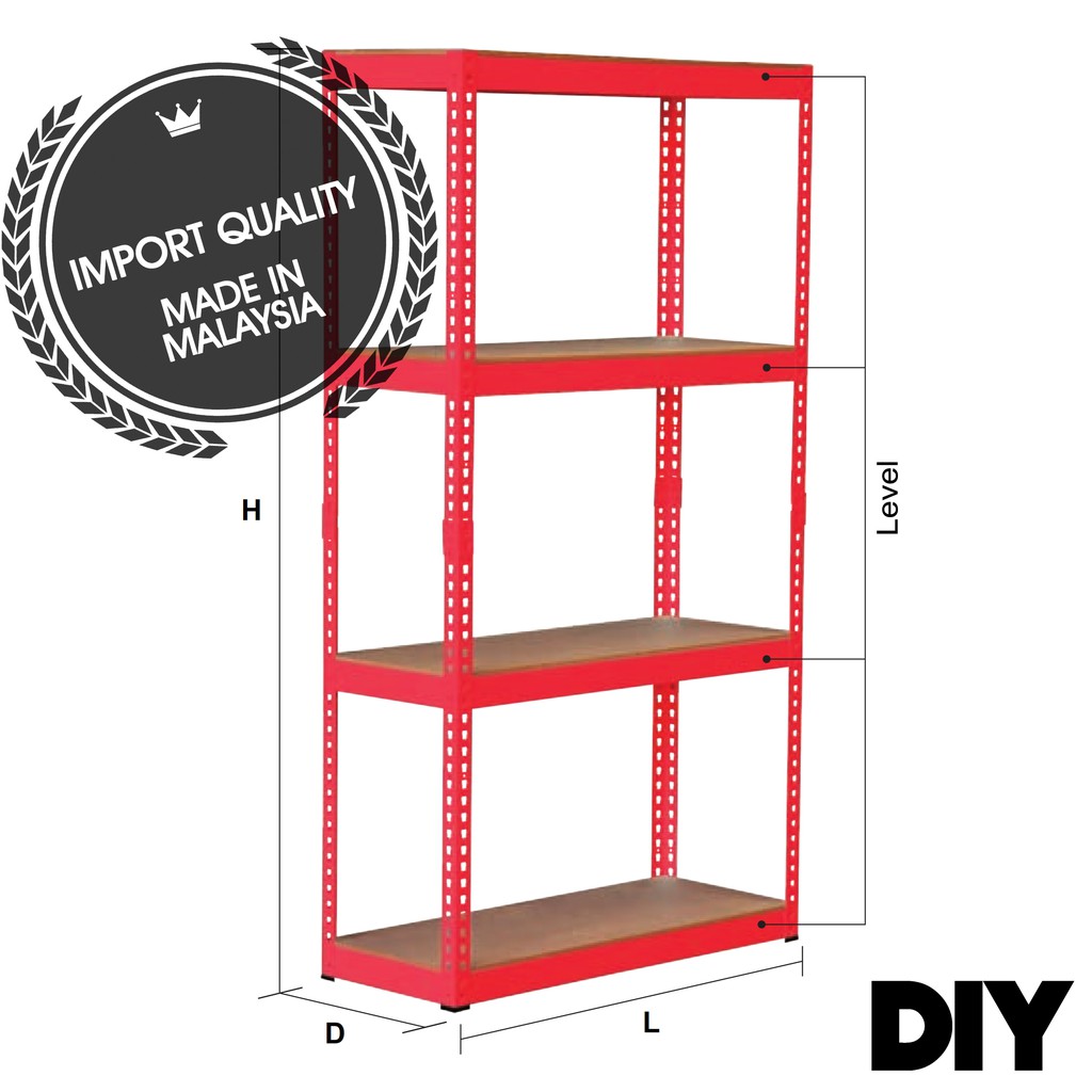 Jual Rak besi 4 Tingkat Lemari import kualitas bagus TTF FB515356 ...