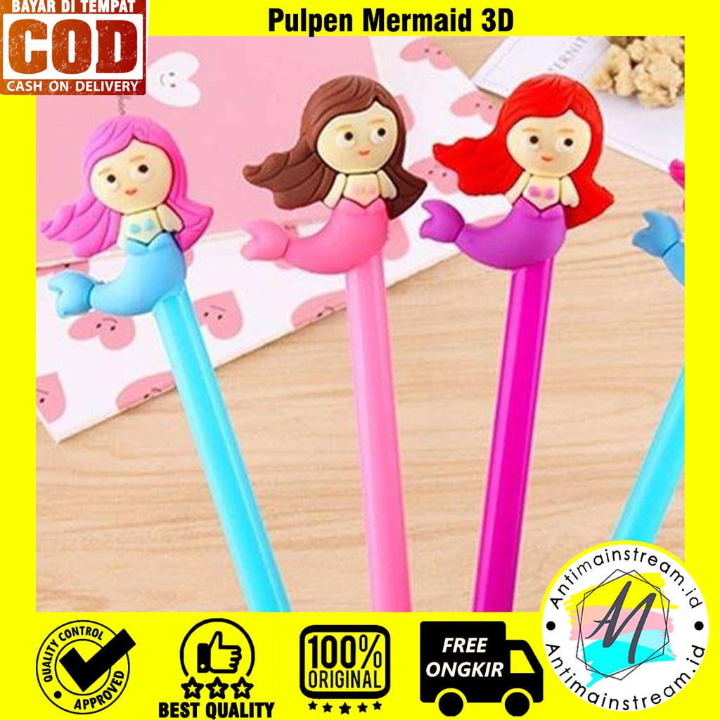 Jual Pulpen Mermaid Lucu - Pulpen Karakter Putri Duyung 3D | Shopee ...