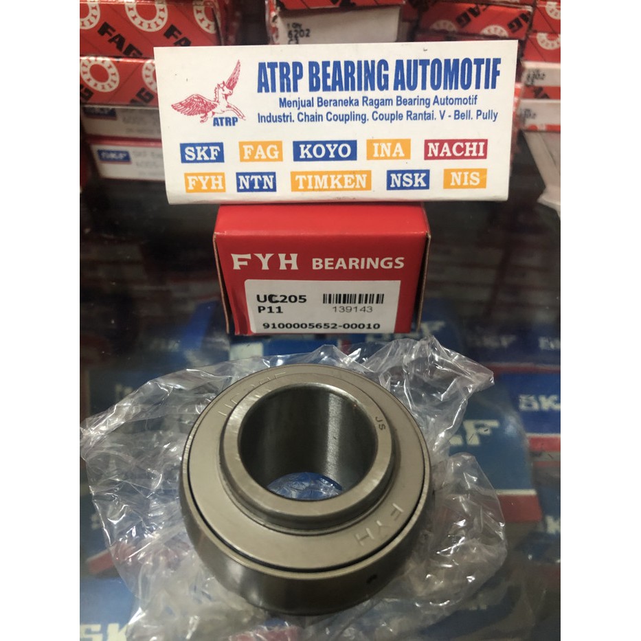 Jual INSERT PILLOW BLOCK BEARING UC 205 25 MM FYH JAPAN | Shopee Indonesia