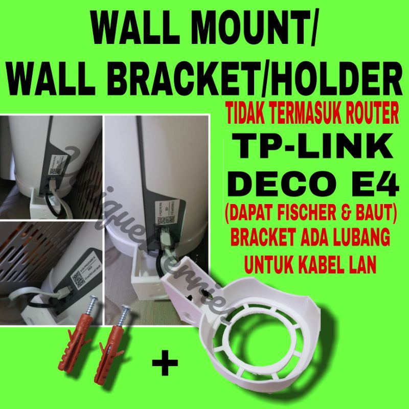 Jual tplink tp link Deco E4 M4 wall mount bracket holder | Shopee Indonesia