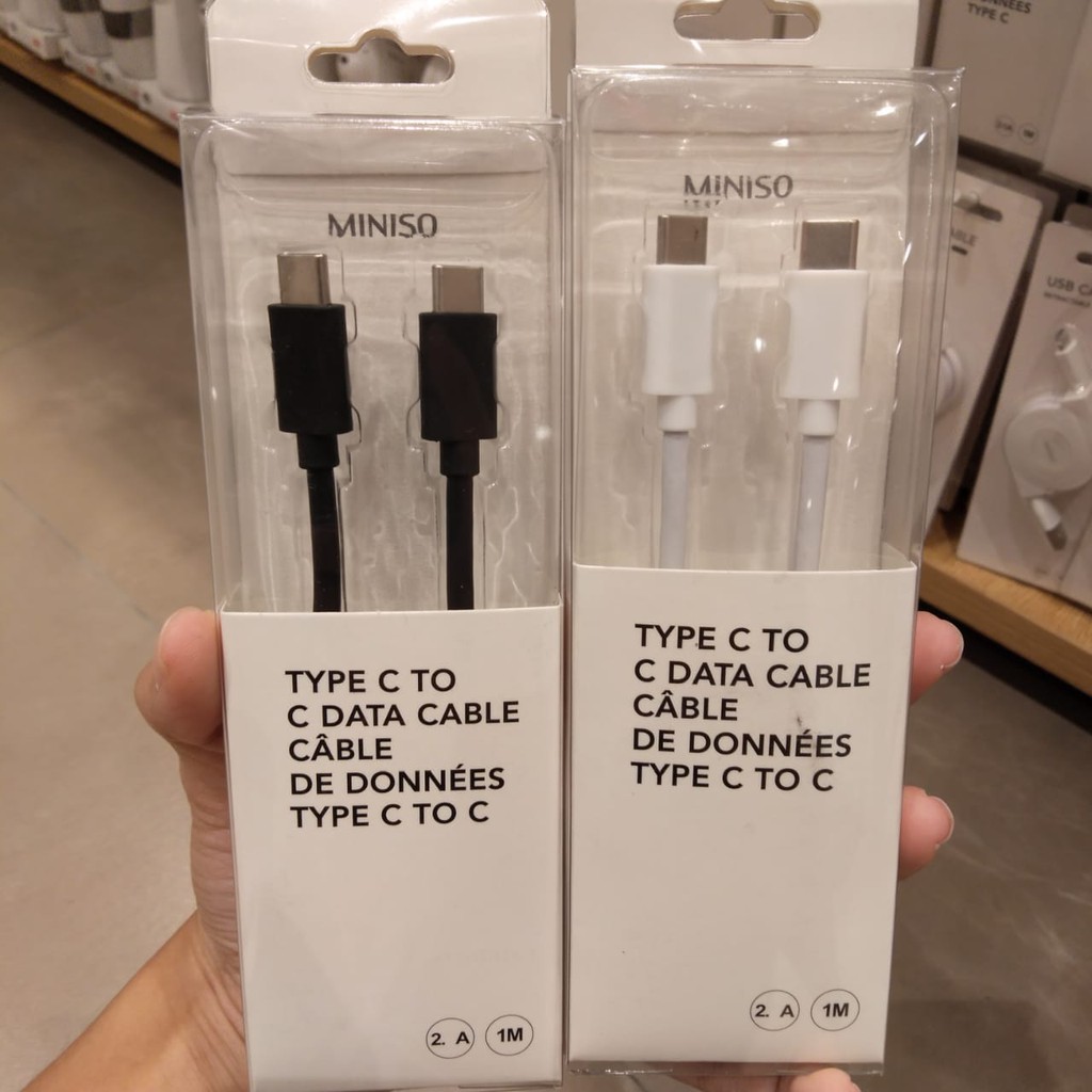 Jual kabel USB type-C 1 meter miniso | Shopee Indonesia