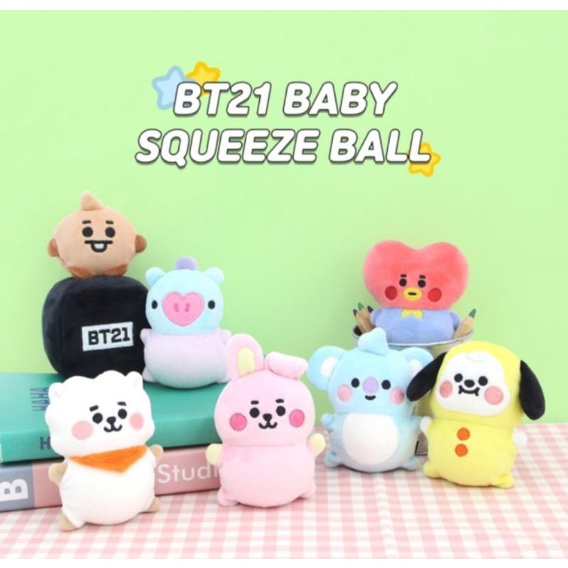 Jual OFFICIAL BT21 BABY SQUEEZE BALL | Shopee Indonesia