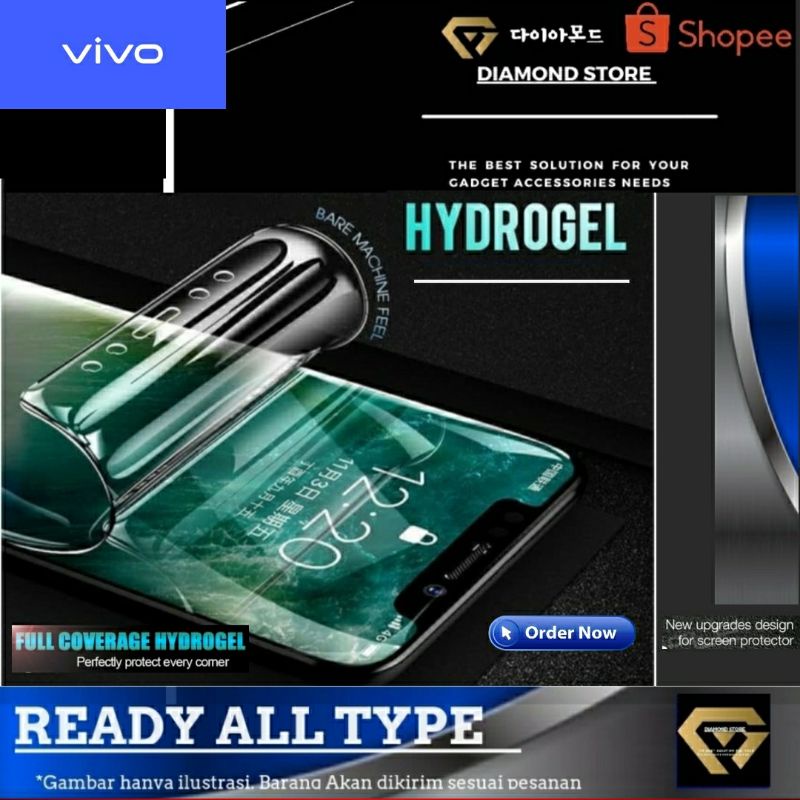 Jual NEW!! VIVO HIDROGEL ANTI GORES SCREEN PROTECTOR HYDROGEL VIVO T1 PRO 5G Y75 Y75S Y75 5G ...